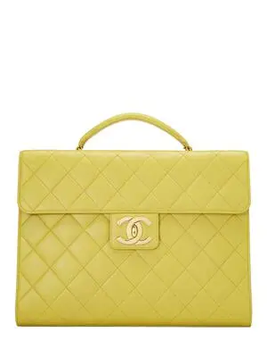 CHANEL Quilted Lambskin Briefcase