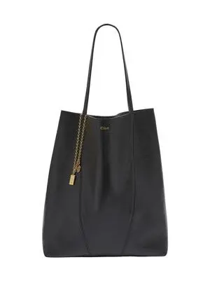 CHLOÉ Chloe Spin North-South Leather Tote Bag