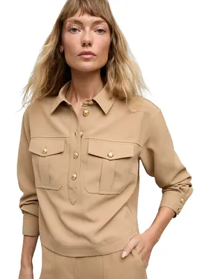 Veronica Beard Veronica Beard Colvin Top Khaki