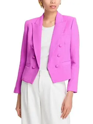L'Agence L'agence Brooke Double Breasted Blazer Bright Purple