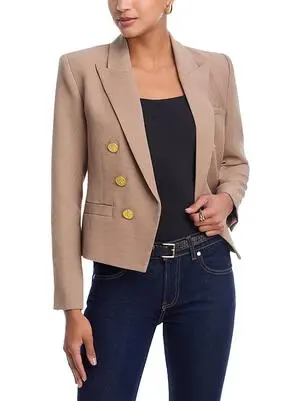 L'Agence Brooke Double Breasted Blazer - Portabella