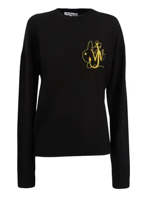 JW Anderson Logo-print Jumper - Black
