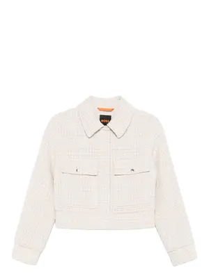 BOSS Interwoven Design Jacket - Neutrals