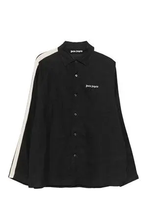 Palm Angels Embroidered-logo Shirt - Black