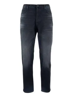 Hugo Logo-patch Tapered Jeans - Black