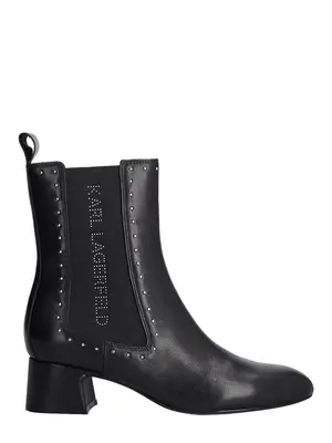 Karl Lagerfeld Bonnie Ankle Boots - Black