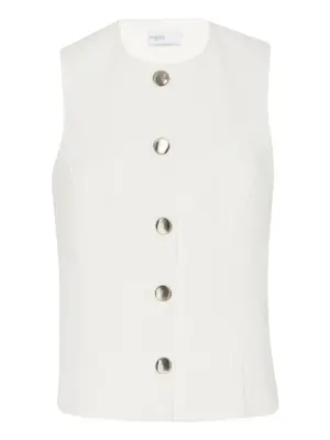ROSETTA GETTY Rosetta Getty Cady-Texture Buttoned Vest