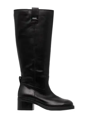 Karl Lagerfeld 55mm Brooklyn Boots - Black