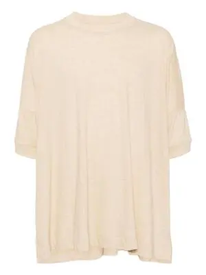 JAN JAN VAN ESSCHE Crew-neck T-shirt - Neutrals
