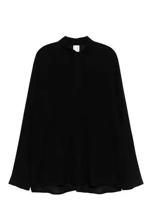 JAN JAN VAN ESSCHE Crepe Shirt - Black