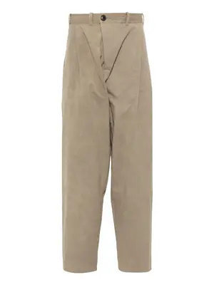 JAN JAN VAN ESSCHE Tapered-leg Trousers - Neutrals
