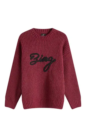 ANINE BING Sydney Crew Jumper - Burgundy