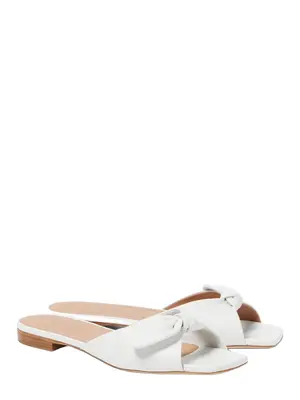 MALONE SOULIERS Vargas Leather Mules - White