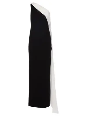 Roland Mouret Scarf-detail One-shoulder Gown - Black