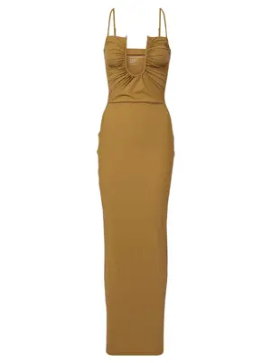 Christopher Esber Ruched Maxi Dress - Green