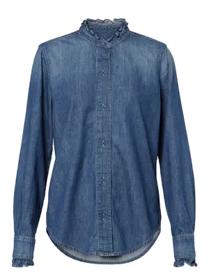 NILI LOTAN Lydia Denim Shirt - Blue