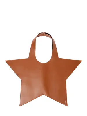 Coperni Star Leather Tote Bag - Brown