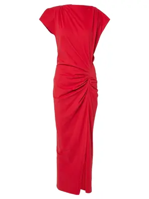 Isabel Marant Nadela Cotton Jersey Maxi Dress - Red