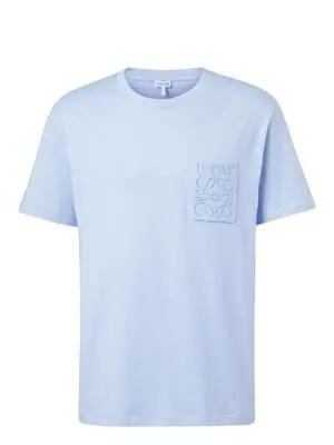 Loewe Anagram Cotton T-shirt - Blue
