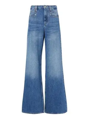ISABEL MARANT Lemony Wide-Leg Jeans