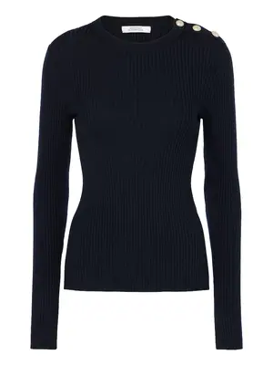 Dorothee Schumacher Essential Ease Wool & Silk-blend Sweater - Blue