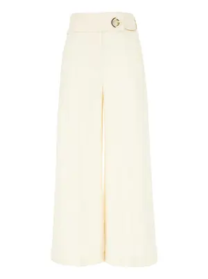 SIMONA CORSELLINI Chain-detail Trousers - White