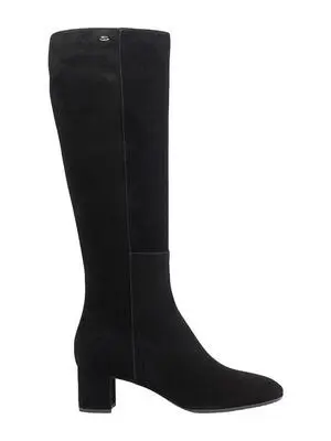 SANTONI Suede Mid-Heel Boots