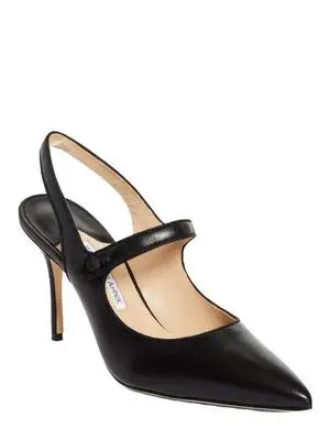Manolo Blahnik Campari Slingback Pumps - Black