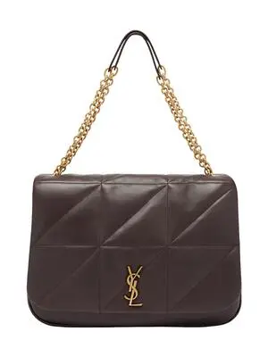 Saint Laurent Jamie 4.3 Xl Leather Shoulder Bag - Chocolate