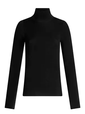 Etro Logo-embroidered Wool Jumper - Black