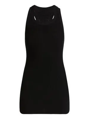 Proenza Schouler Ribbed Knit Tank Top - Black
