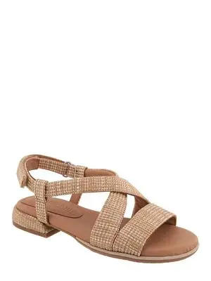KENNETH COLE Heather Slingback Sandals - Natural Fabric