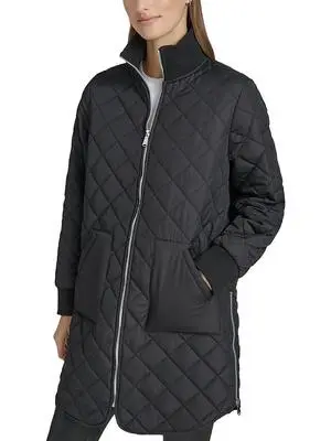 Marc New York Woven Quilted Jacket Black