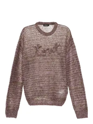 TOUT A COUP Textured Knit Jumper - Purple