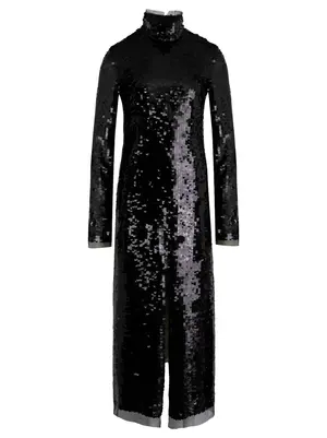 Ports 1961 Sequin Embellished Midi Dress - Black