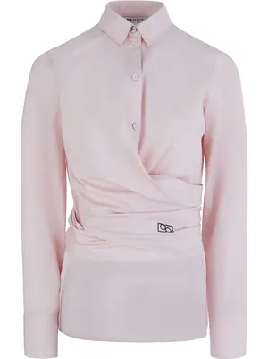 Ports 1961 Wrap Cotton Shirt - Pink