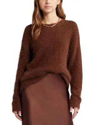 OPEN EDIT Open Edit Relaxed Fit Sweater Brown Soil