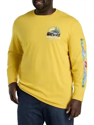 NAUTICA Happy Trails Long-sleeve Graphic Tee - Lightning Gold