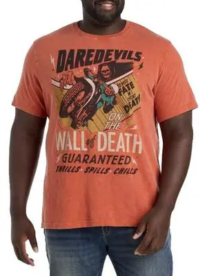 Lucky Brand Lucky Wall Of Death Graphic Tee - Mecca Orange