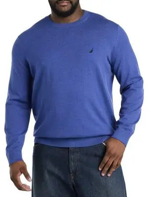 NAUTICA Nautica Big & Tall Navtech Crewneck Sweater Satelite Blue