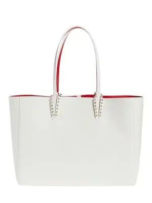 CHRISTIAN LOUBOUTIN Christian Louboutin Large Cabata Tote Bianco/ Gold