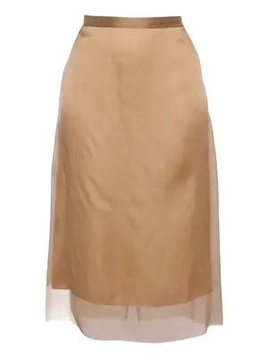 JNBY Layered A-line Skirt - Brown
