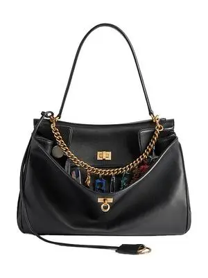 Balenciaga Rodeo Medium Handbag With Charms - Black