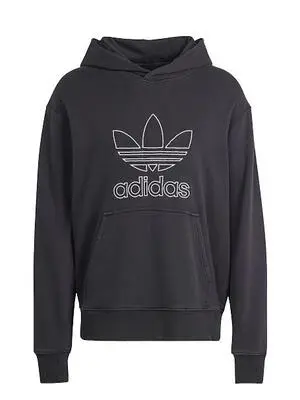 Adidas Adicolor Outline Trefoil Hoodie - Black