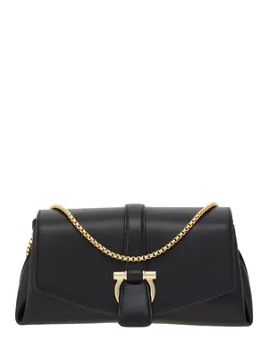 FERRAGAMO Front Flap Crossbody Bag - Black