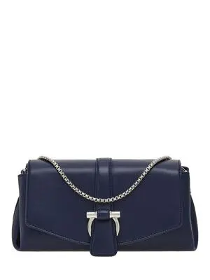 FERRAGAMO Front Flap Crossbody Bag - Blue