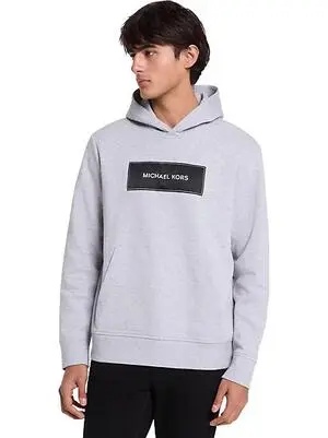 Michael Kors Logo Cotton-blend Hoodie - Brown