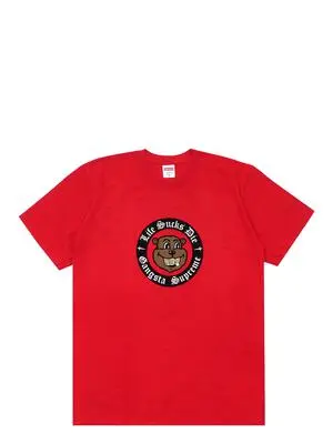 Supreme Life Sucks Die Tee - Red