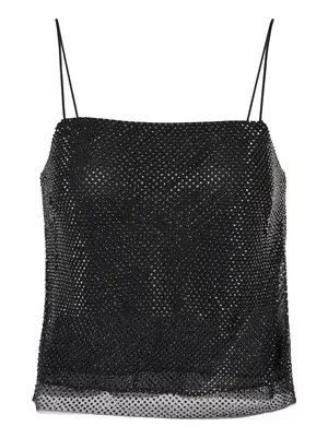Roland Mouret Embellished Silk Chiffon Camisole - Black