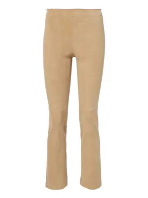 Stouls Jp Twenty Flared Suede Leggings - Beige